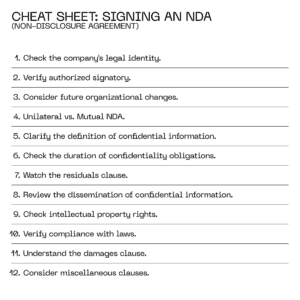 How to sign an NDA? Tips for startups